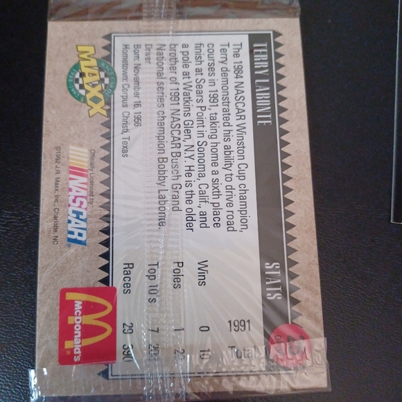 Other | The 1992 Limited Edition Mcdonalds Maxx Collector Series Cards ...
